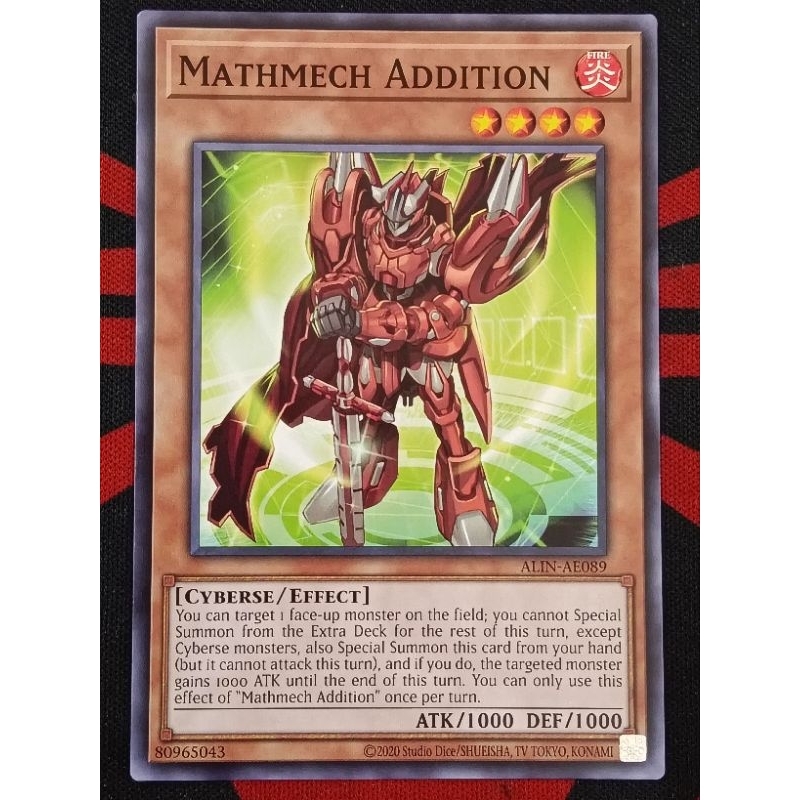 YUGIOH KONAMI ALIN-AE089 Mathmech Addition (C) | Shopee Malaysia
