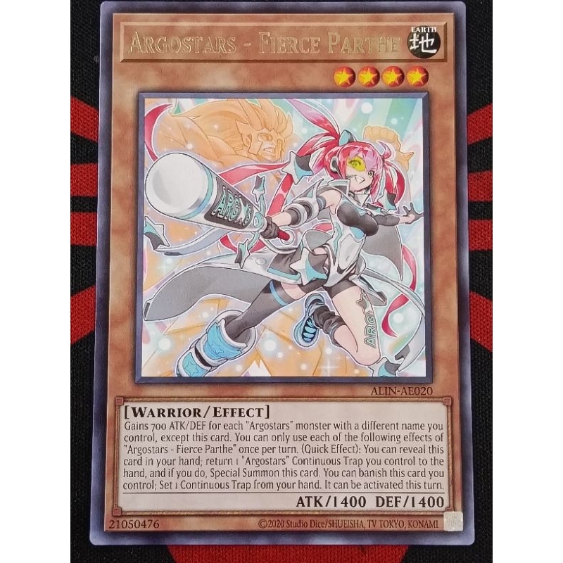 YUGIOH KONAMI ALIN-AE020 ALIN-JP020 Argostars - Fierce Parthe (R) | Shopee Malaysia