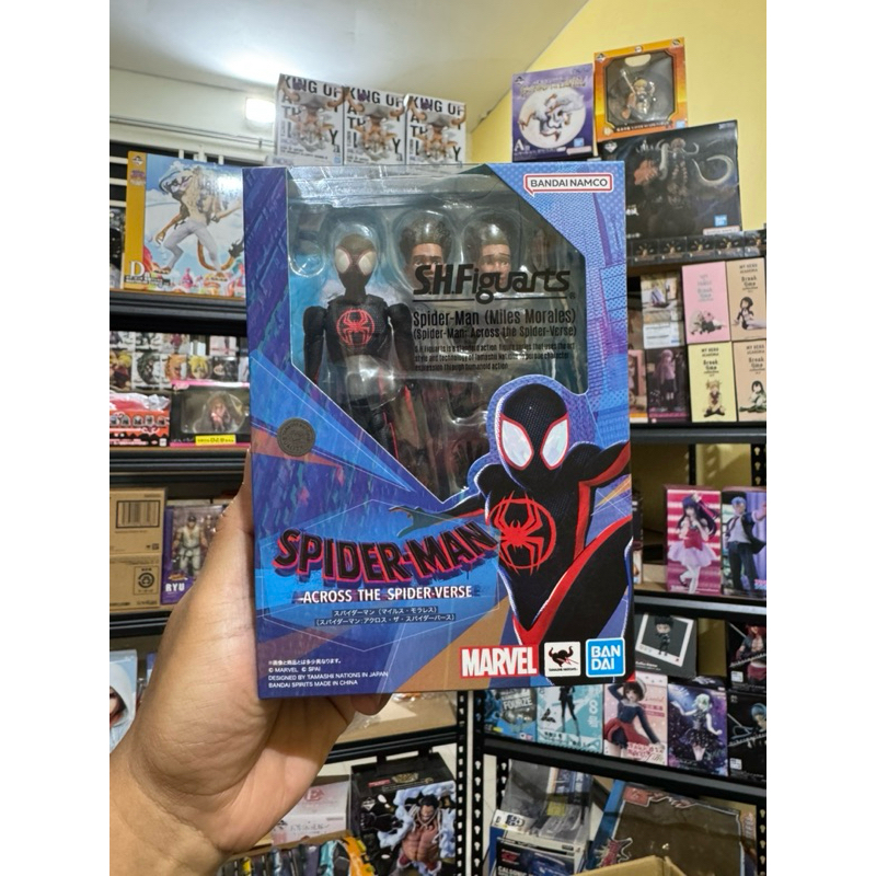 Bandai SHFiguarts SHF Spider Man Miles Morales (spider man across the ...