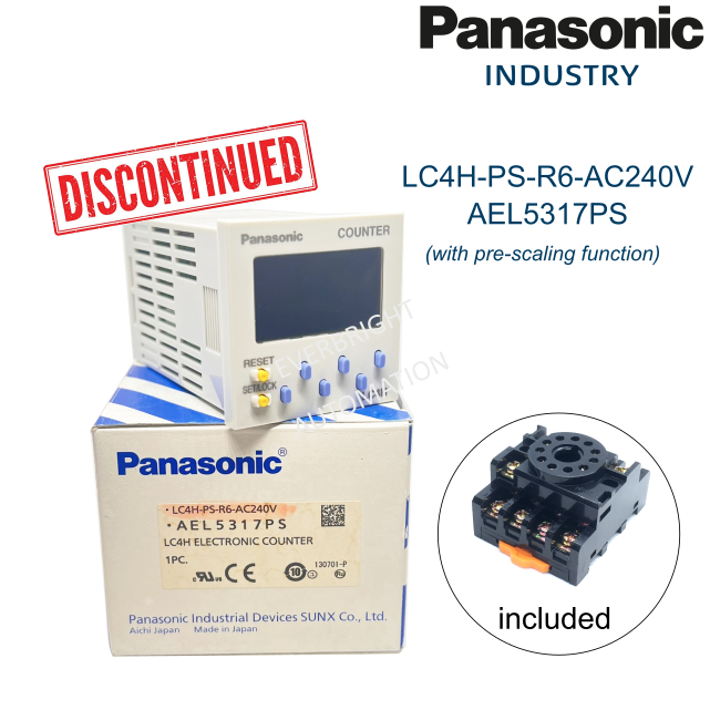 Panasonic LC4H-PS-R6-AC240V AEL5317PS 6 Digit Electronic Counter with ...