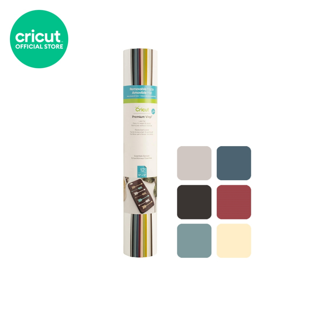 Cricut Premium Vinyl™ Sampler, Variety – Removable 12" x 12" (30.5 cm x ...