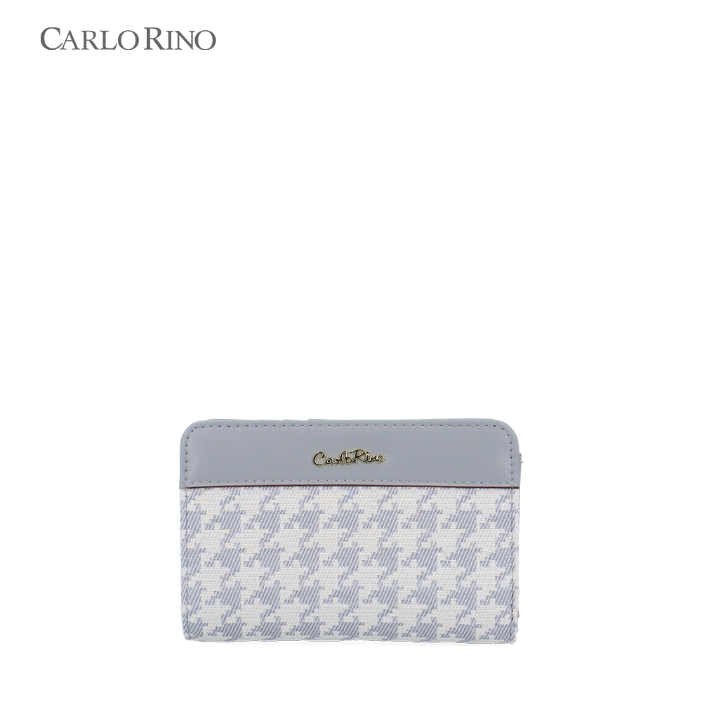 Carlo Rino CR Elysia Short 2-Fold Wallet - Medium Grey | Shopee Malaysia