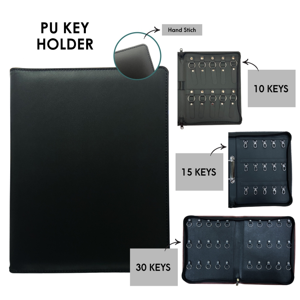 KEDAI GIFT Clearance Sale / PU Folder Key Holder / 30 & 10 Slot Key ...