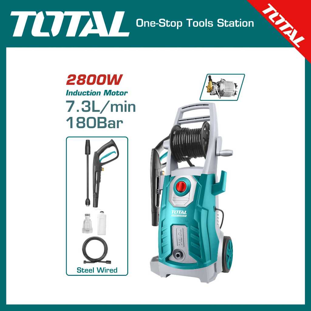 TOTAL High pressure washer TGT11266 | Shopee Malaysia