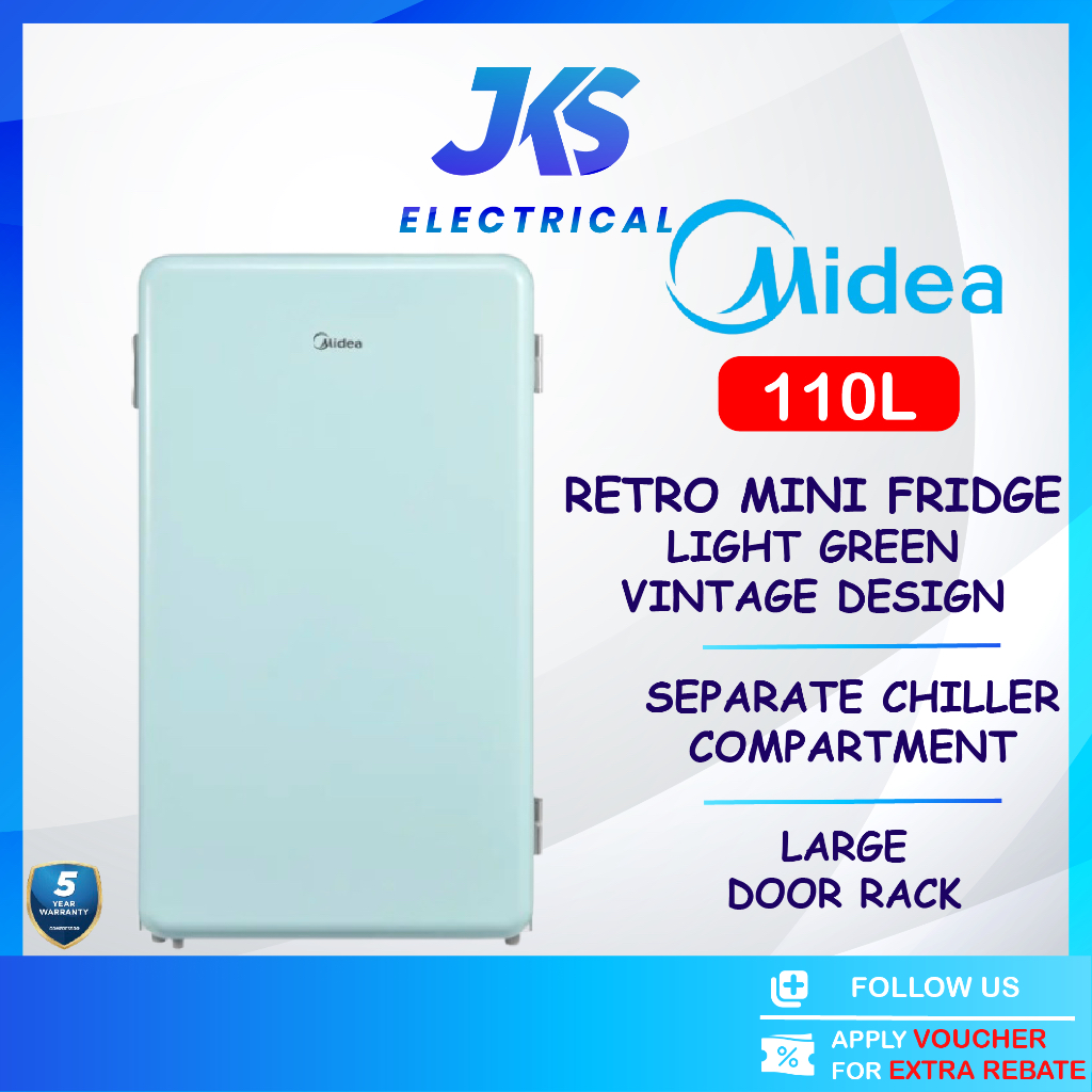 【FREE SHIPPING】Midea 50L/60L/110L Mini Bar Fridge | Separate Chiller ...