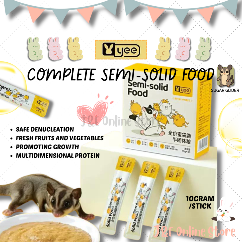 YEE Complete Semi Solid Food 10g/Stick (Sugar Glider Food, Sugar Glider ...