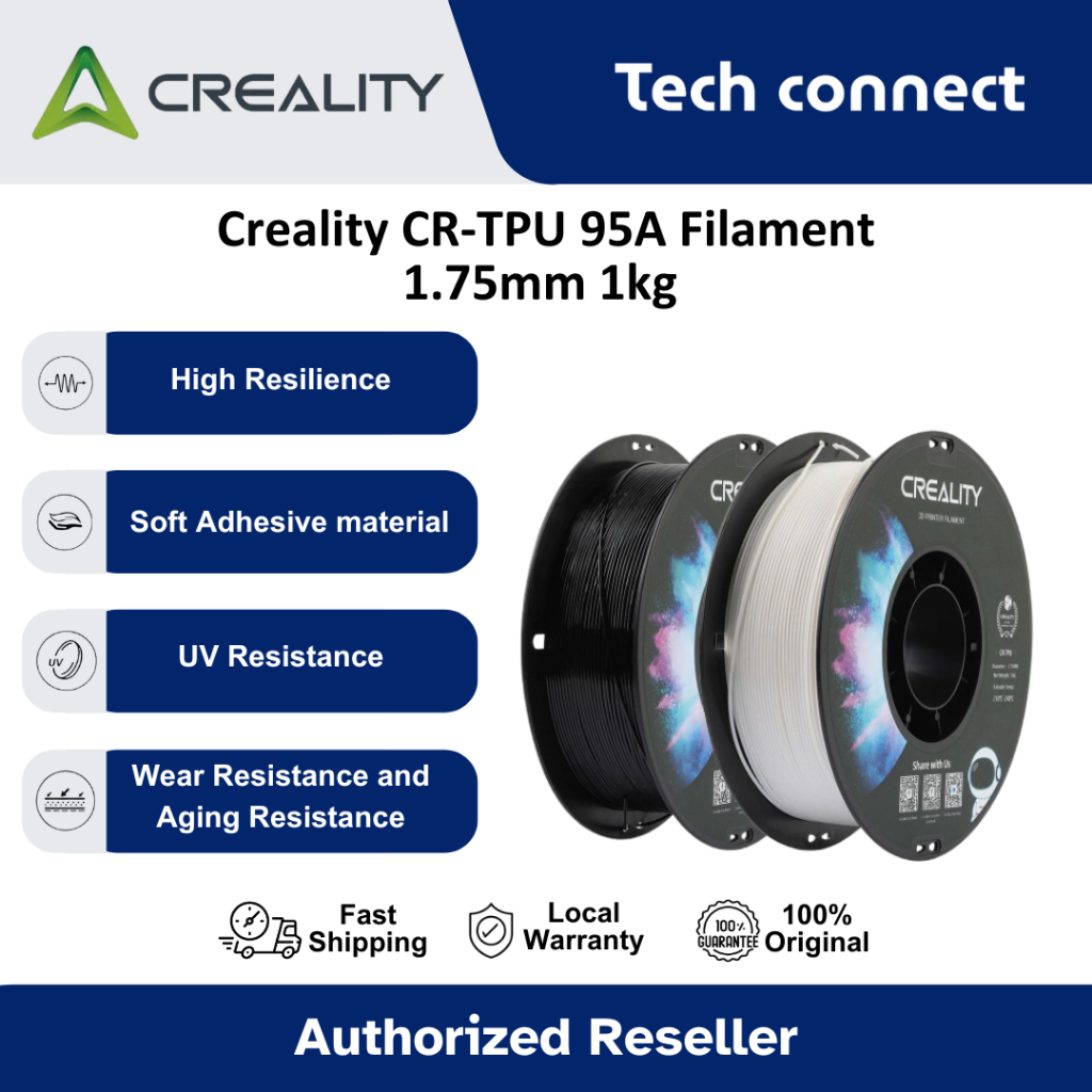 Creality CR TPU 95A 1.75mm 1kg 3D Printer Filament/ Excellent ...