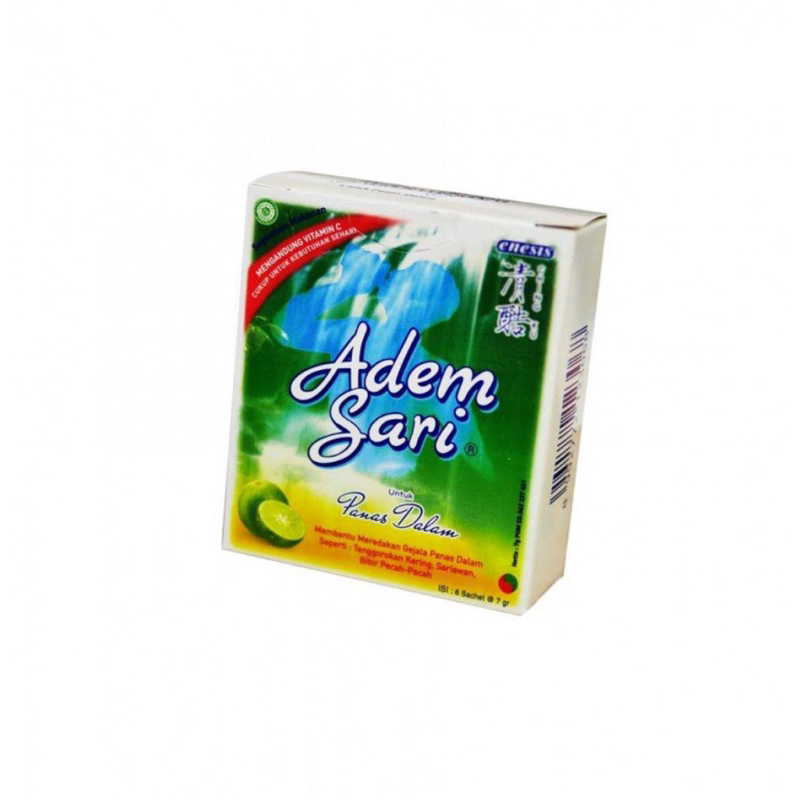 Original Adem Sari Untuk Panas Dalam 12 Box 72 sachet Adem Sari ...