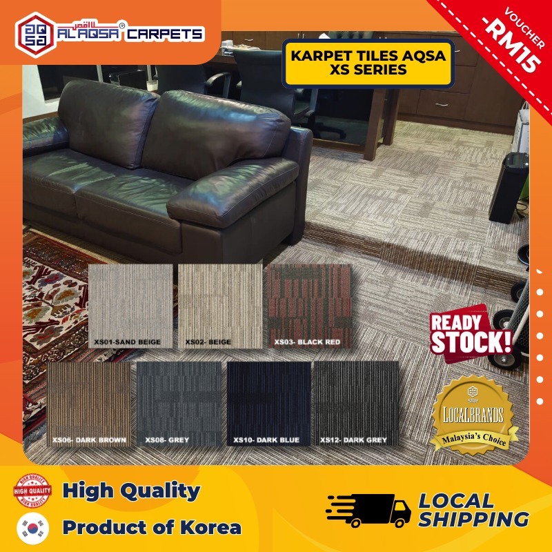 Aqsa Karpet Tiles Petak XS Tebal 7-8mm Murah Carpet Tiles Office ...