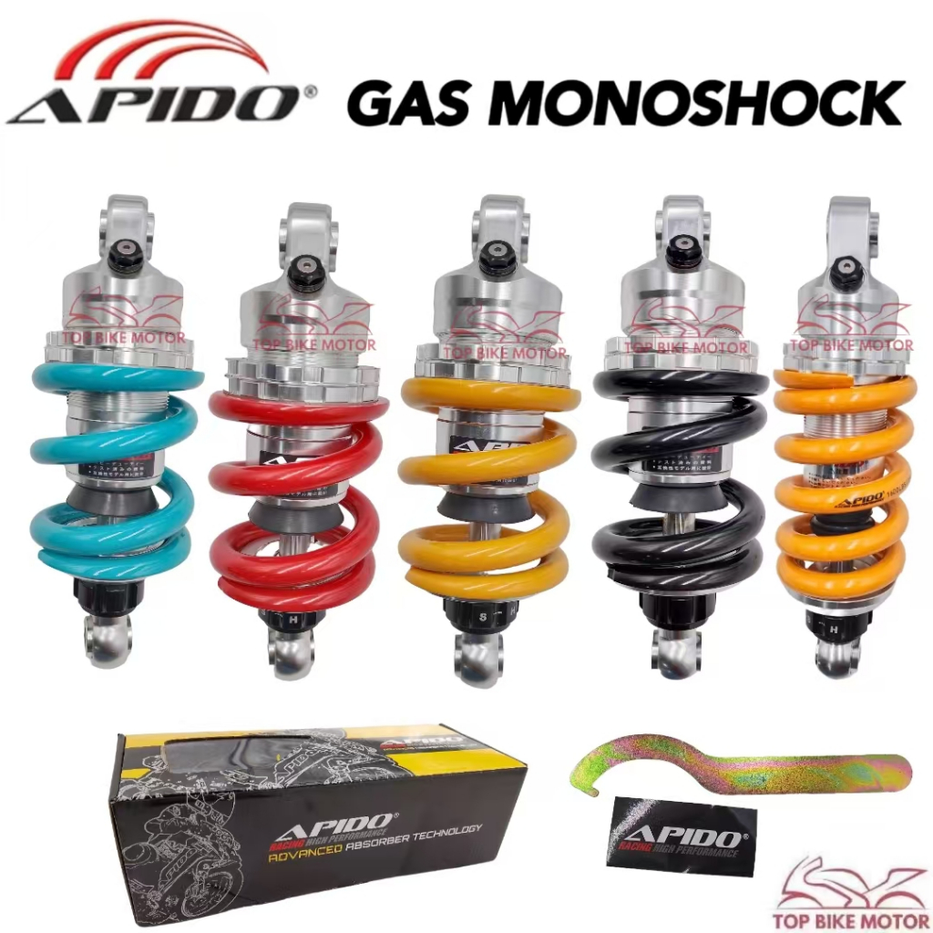 APIDO ADJUSTABLE GAS MONOSHOCK MONO 202MM 205MM 225MM Y15ZR Y16ZR LC135 ...