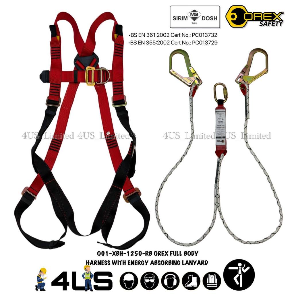 OREX Safety Full Body Harness with 5 Adjustable Point and Front ...