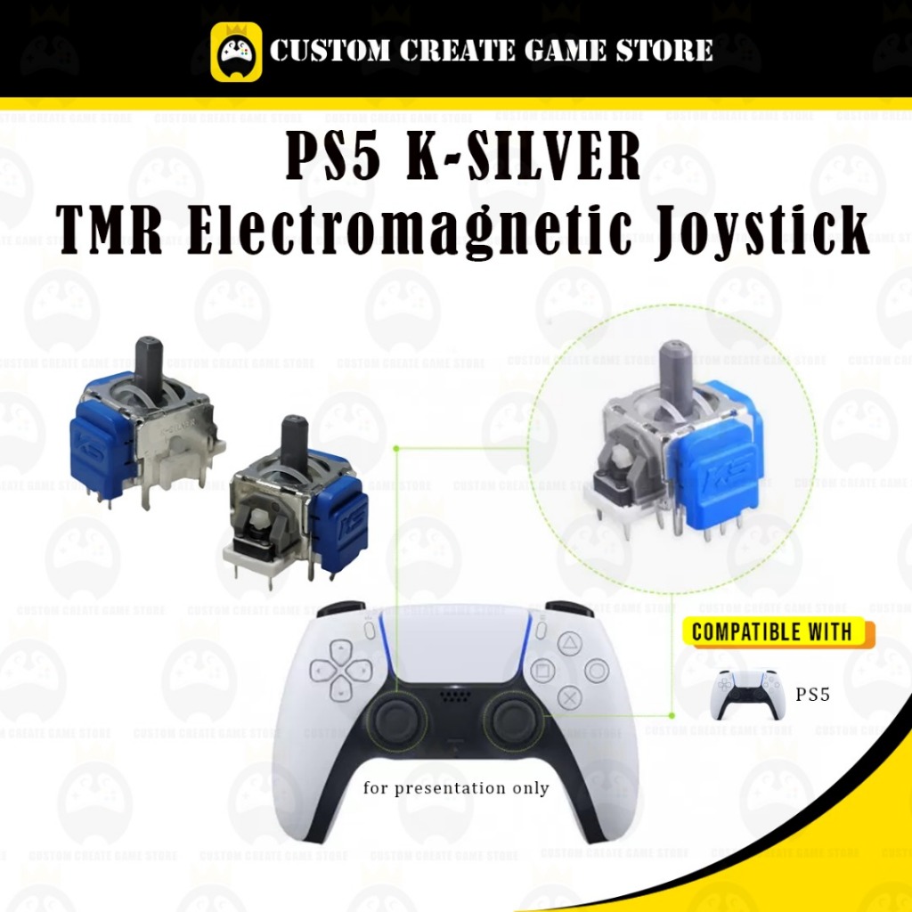 PS5 K-SILVER TMR Electromagnetic Joystick Anti-Drift Upgrade DS5 Dual ...