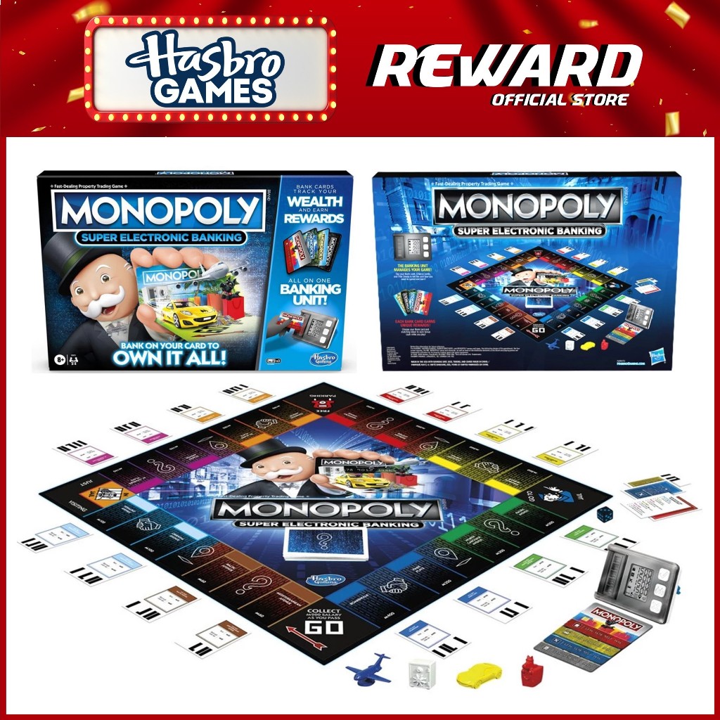 Monopoly Super Electronic Banking Board Game, Electronic Banking Unit ...