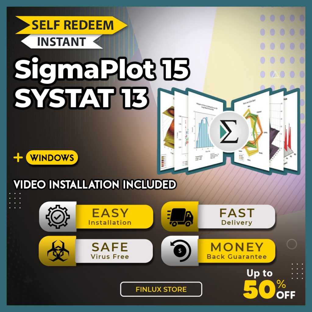 [SELF REDEEM] SigmaPlot v15.0.0.13 + SYSTAT v13.2 Lifetime For Windows | Shopee Malaysia