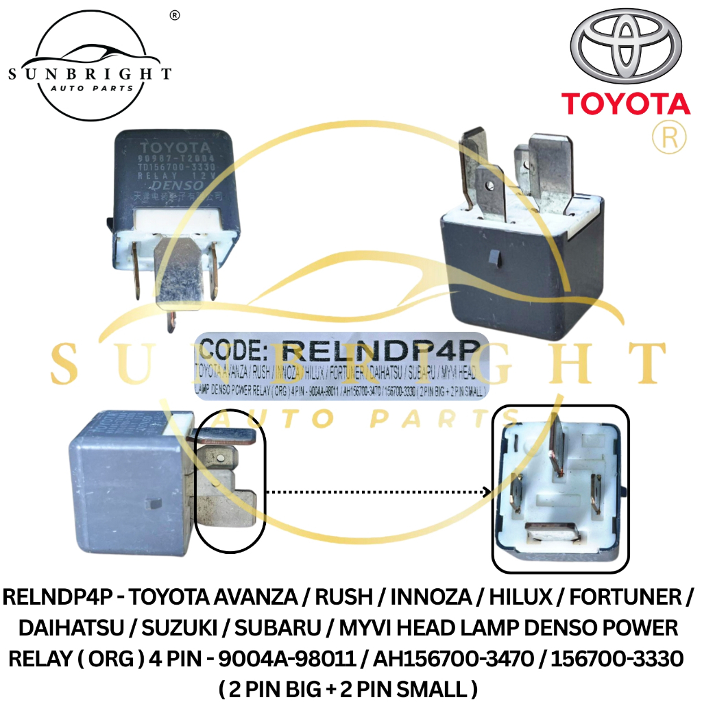 TOYOTA AVANZA / RUSH / INNOZA / HILUX / FORTUNER / DAIHATSU / SUZUKI ...