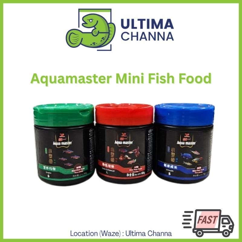 Aquamaster Mini Fish Food Color Enhancer / Growth / Staple for aquarium ...