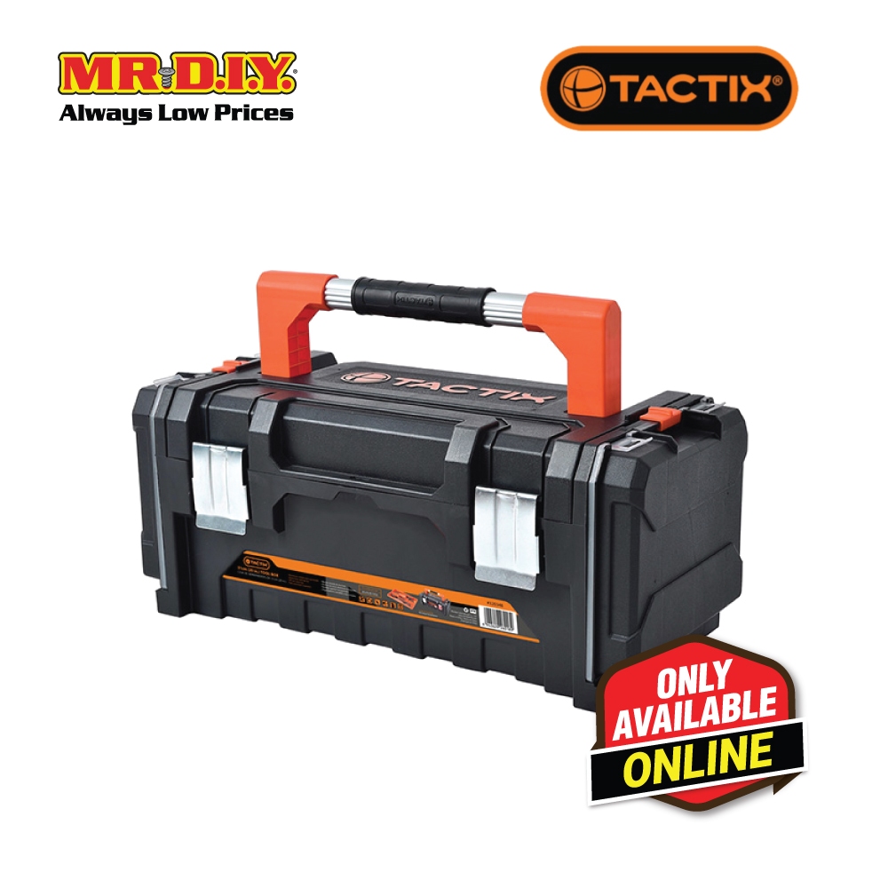 TACTIX Tool Box With Side Organizers 51cm (20inch) | Shopee Malaysia