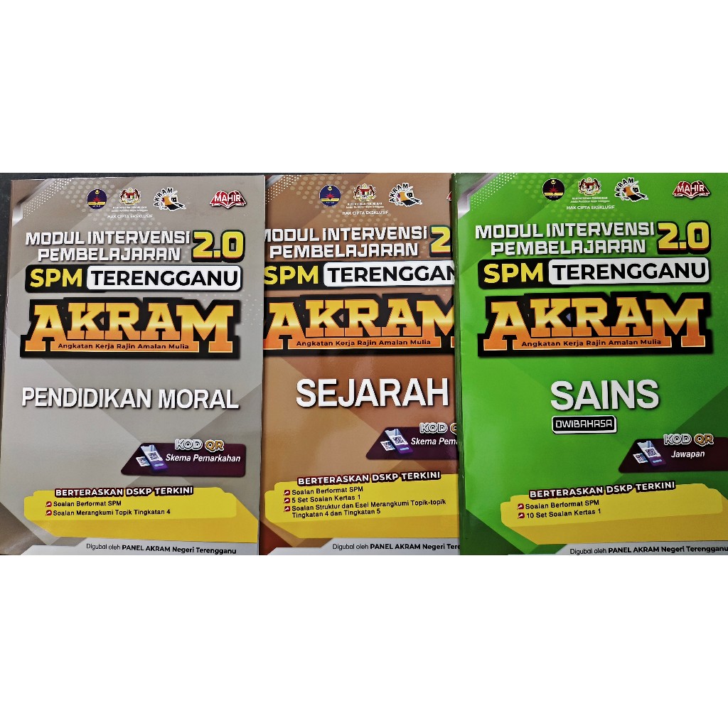 MODUL INTERVENSI PEMBELAJARAN 2.0 SPM TERENGGANU AKRAM [MAHIR] | Shopee ...
