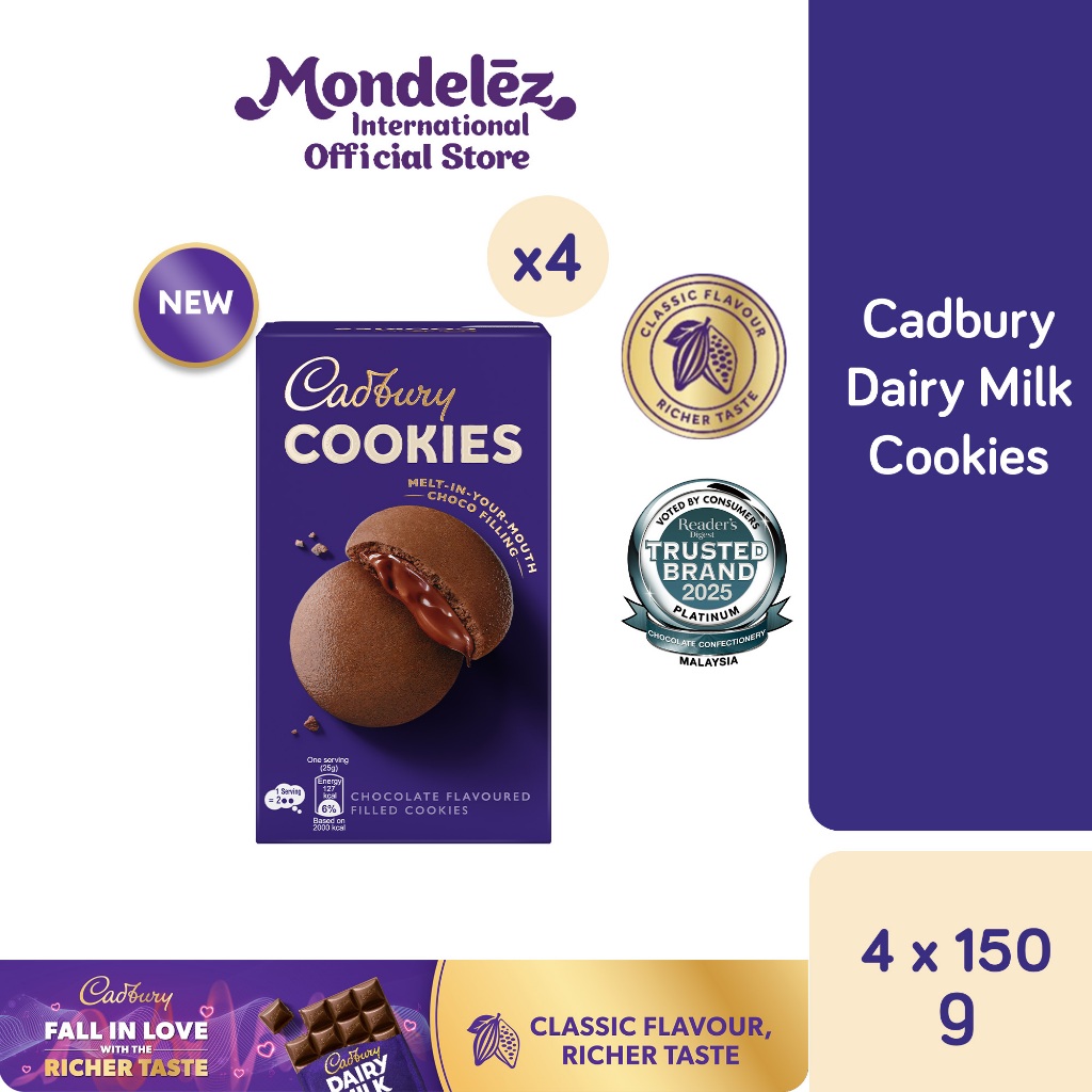 [Bundle of 4] Cadbury Cookies (150g) | Shopee Malaysia