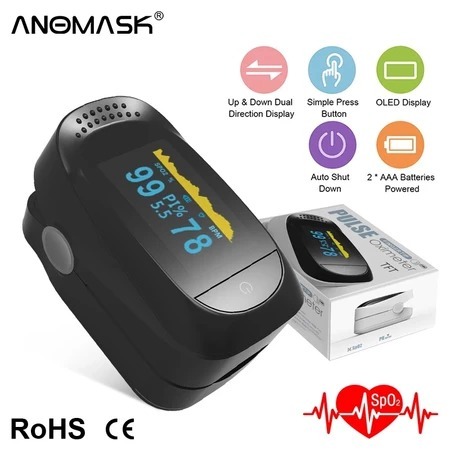 PULSE Portable Finger Pulse LED OXIMETER HIGH SENSITIVITY HEART RATE BLOOD PRESSURE OXYGEN SPO2 ...