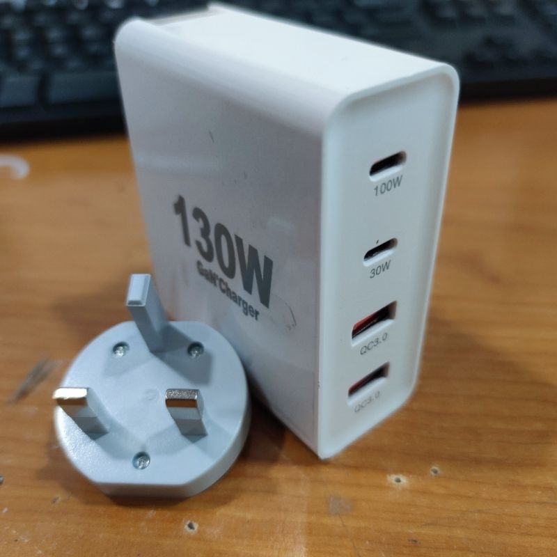 GaN USBC Type-C 130W 100W 65W Charger Cable with Multi-ports PD FAST ...