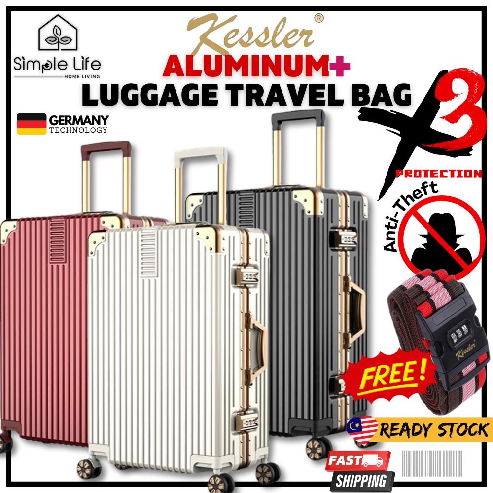 20" 18" TRAVELING Aluminum Luggage Travel GERMANY Bag Suitcase ANTI ...