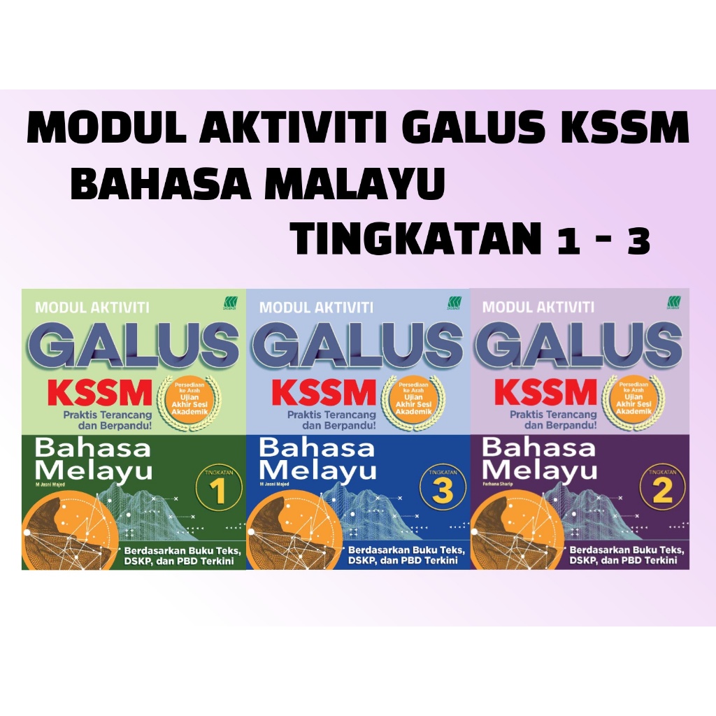 [NEW 2025]MODUL AKTIVITI GALUS KSSM BAHASA MELAYU TINGKATAN 1-3 | Shopee Malaysia
