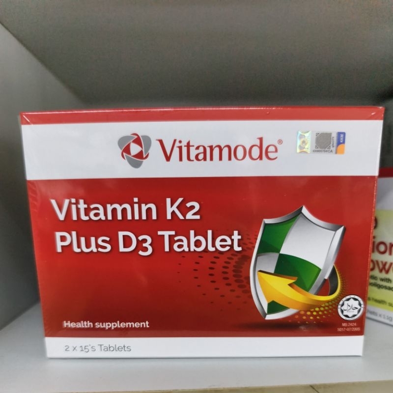 VITAMODE VITAMIN K2 + D3 30S Vitamode Vitamin K2 Plus D3 Tablet (2 x 15 ...