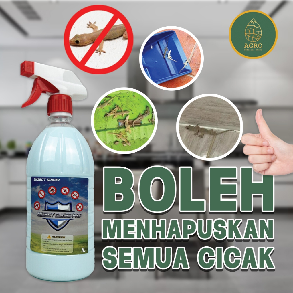 Spray Serangga dan Cicak 1000ml Insect and Lizard Repellent Spray Pest ...