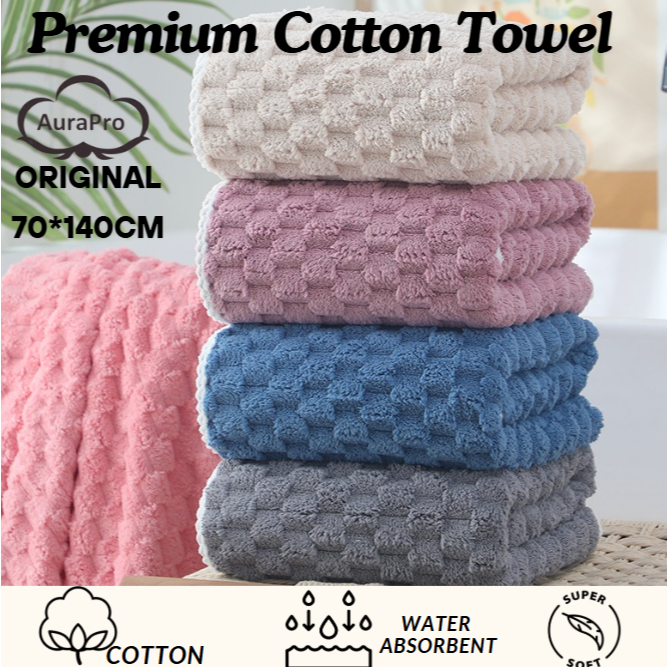 Cotton Fiber Towel TUALA MANDI COTTON Soft Serap Air COTTON TOWEL ...