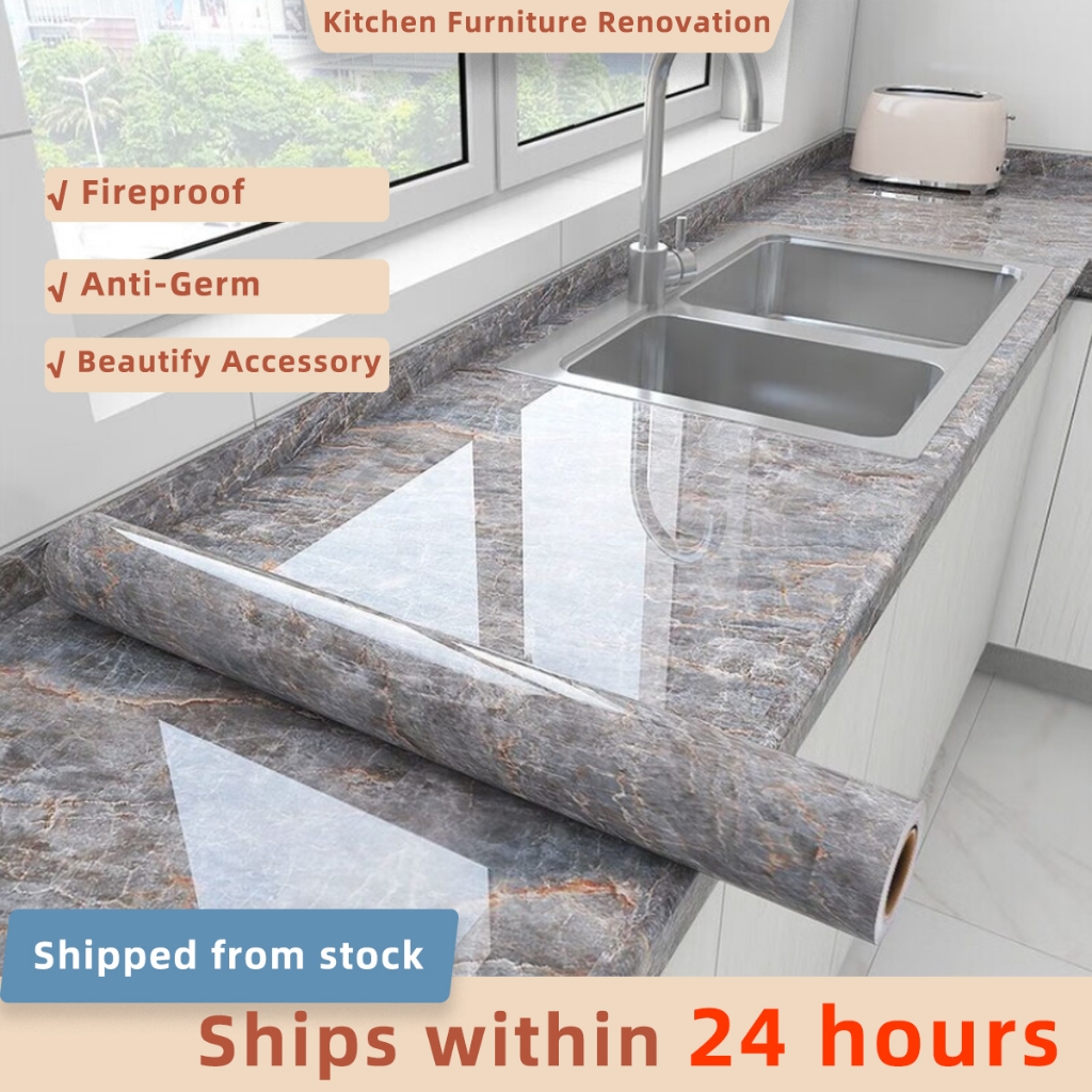 Marble Self Adhesive Wallpaper | Waterproof Vinyl for Furniture ...