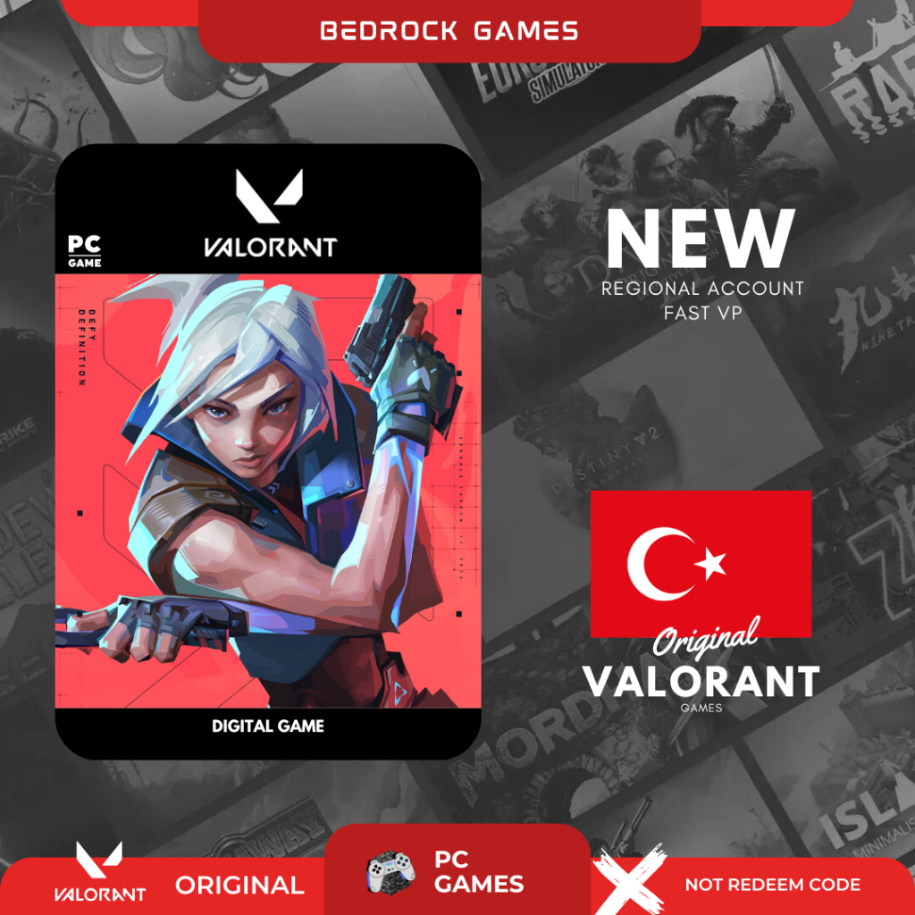 Valorant Account Turkey ⚡ [50% CHEAPER VP] ⚡ - PC Game | Shopee Malaysia