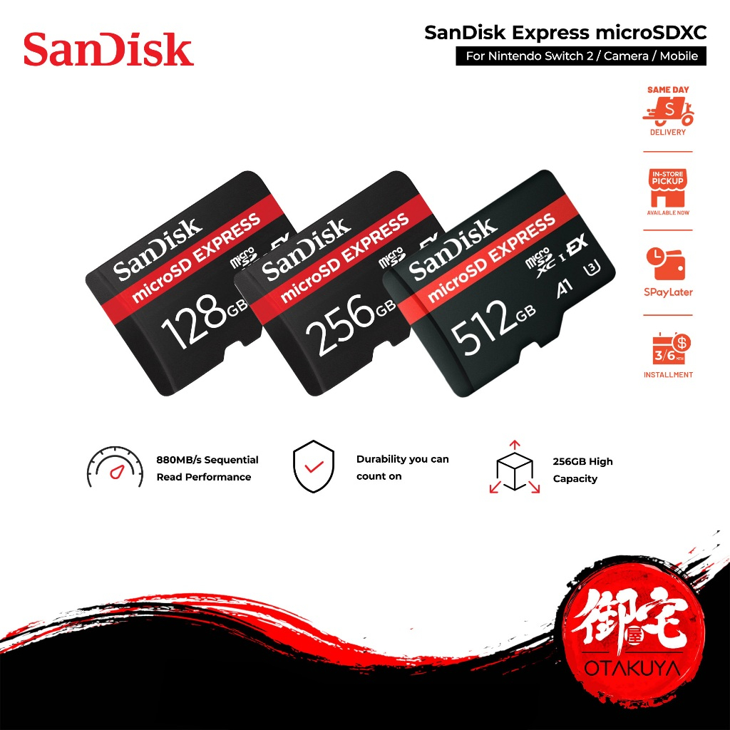 【7.25 SALE】SanDisk Express microSDXC Compatible with Nintendo Switch 2 ...