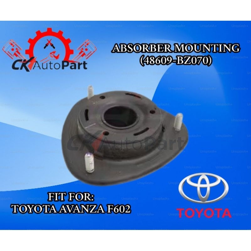 TOYOTA AVANZA F602 ABSORBER MOUNTING (48609-BZ070) (1SET 2PCS) | Shopee ...