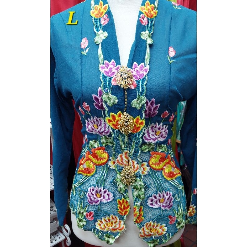 Kebaya Sulam Nyonya Traditional/ Embroidery Hand Made Limited Edition(L ...