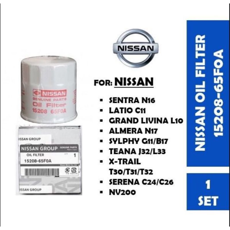 15208-65F0A NISSAN OIL FILTER FOR NISSAN LATIO ALMERA SENTRA GRAND ...