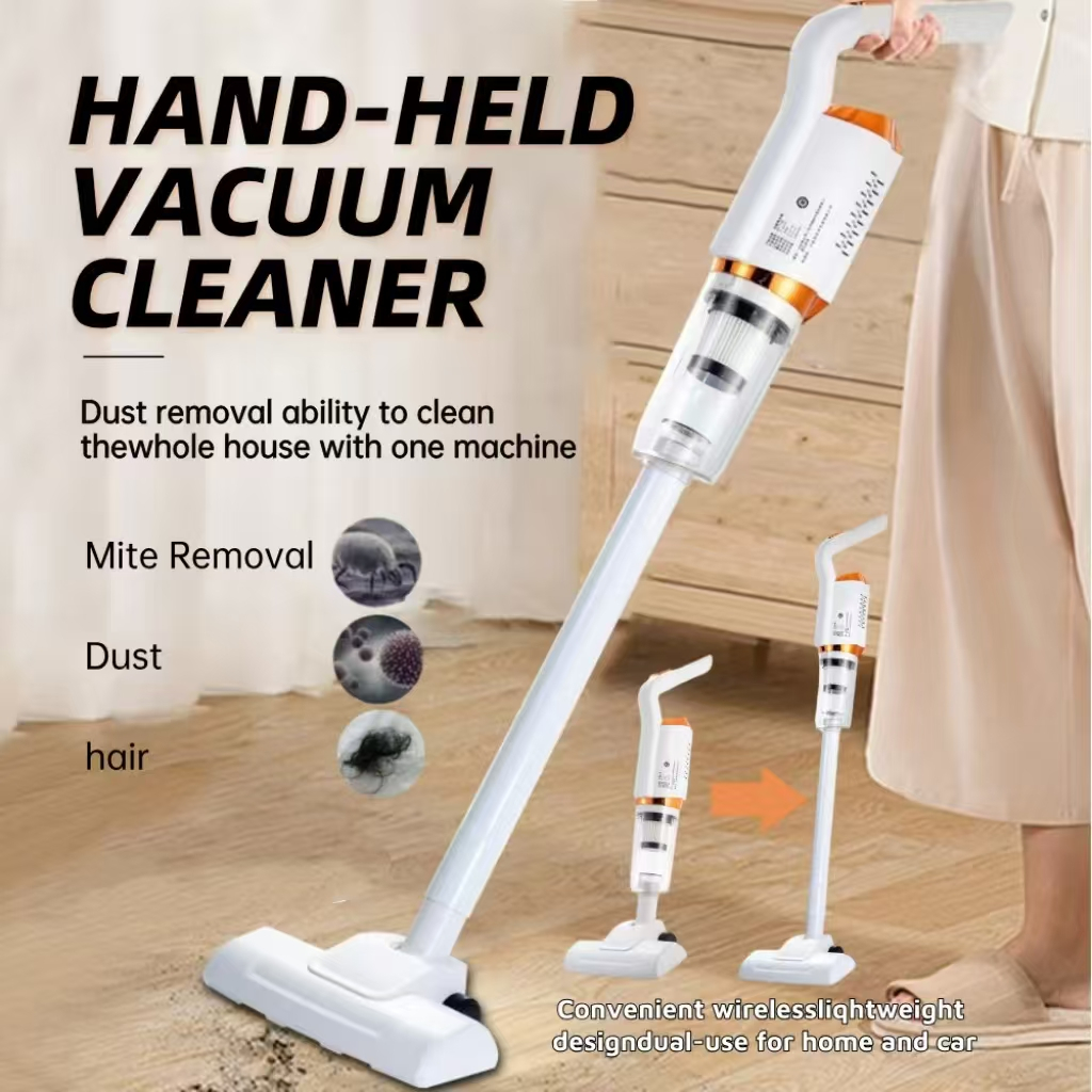 HY-118 Vacuum Cleaner Vertical Handheld 3-in-1 Rechargeable Portable ...