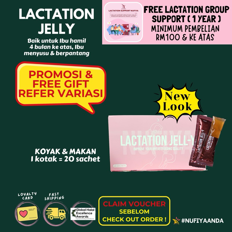 [ BEST SELLER ] LACTATION JELLY NUFIYA MILK BOOSTER MUDAH CEPAT ...