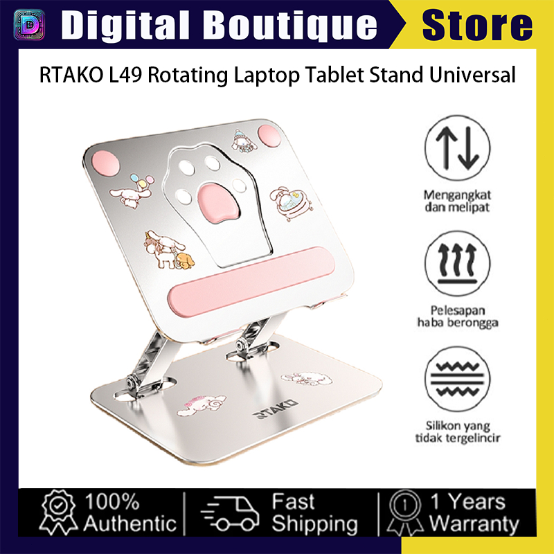 RTAKO Cute Claw Carbon Steel Stand 360° adjustable Rotating Laptop Holder bracket Tablet Stand ...