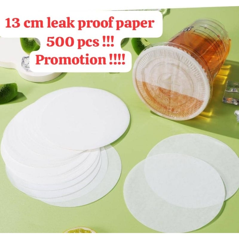 Leak Proof Paper 13 cm - 500 pcs / Anti Leak / Cup paper cover | Shopee ...