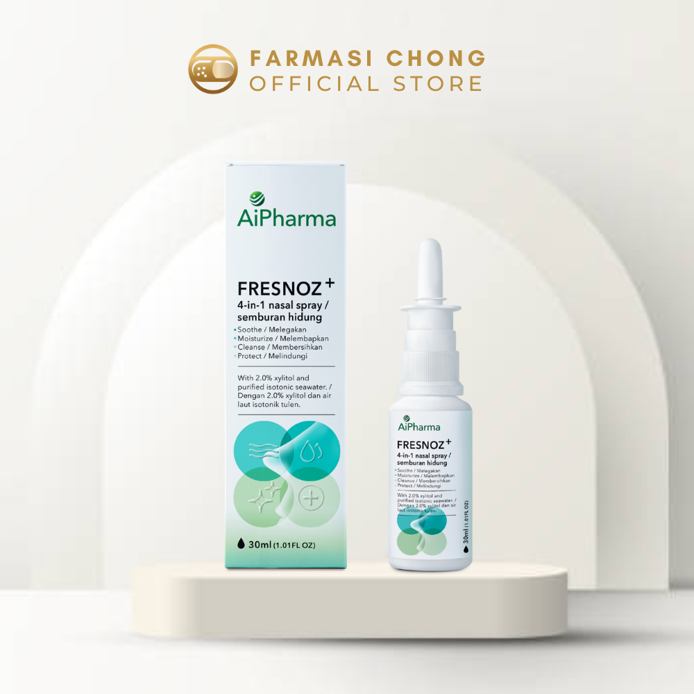 AIPHARMA Fresnoz 4-in-1 Nasal Spray 30ml - Gentle Saline Spray for ...