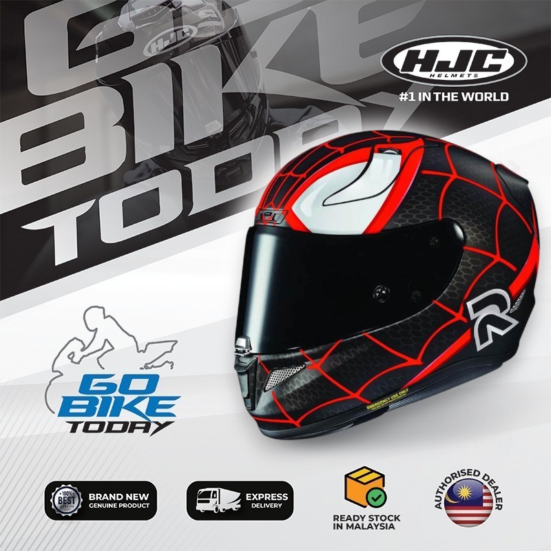 HJC RPHA 11 Miles Morales Helmet | Full Face | Marvel Edition | ECE 22. ...