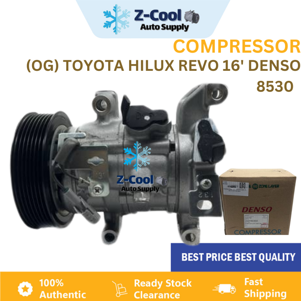 Toyota Hilux Revo GUN125 16' Air Cond Compressor 10SRE11C 7PK 💯% Original DENSO Parts | Shopee ...