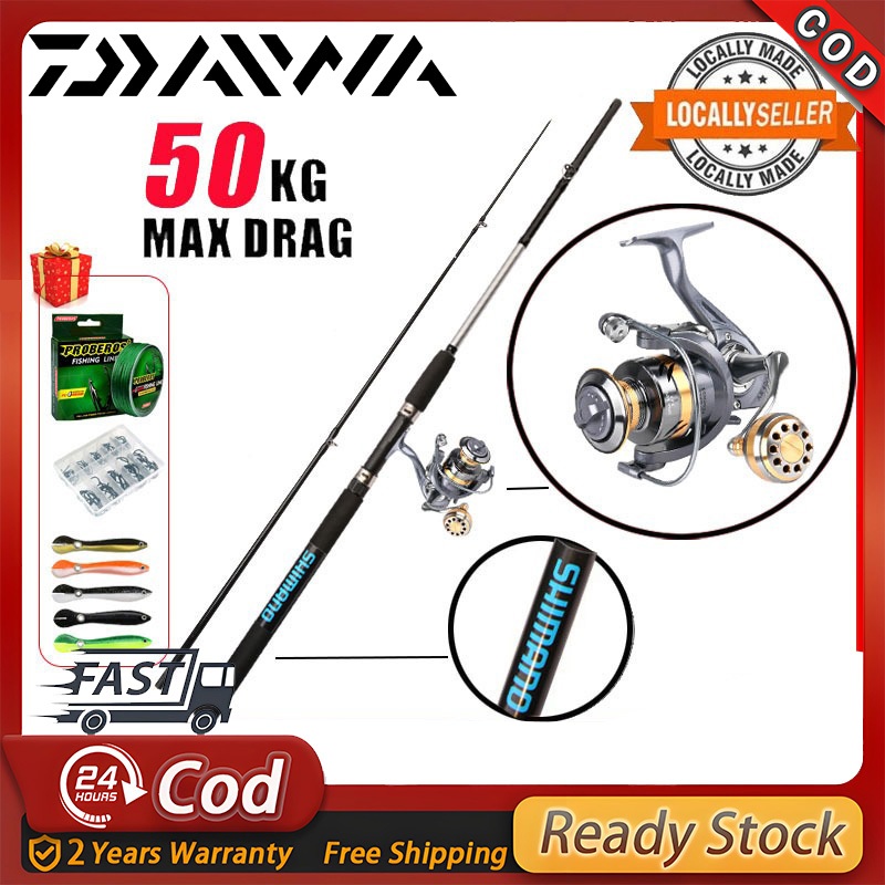 DAIWA Fishing Rod Set Barang Pancing Set Barang Mancing set Fishing ...