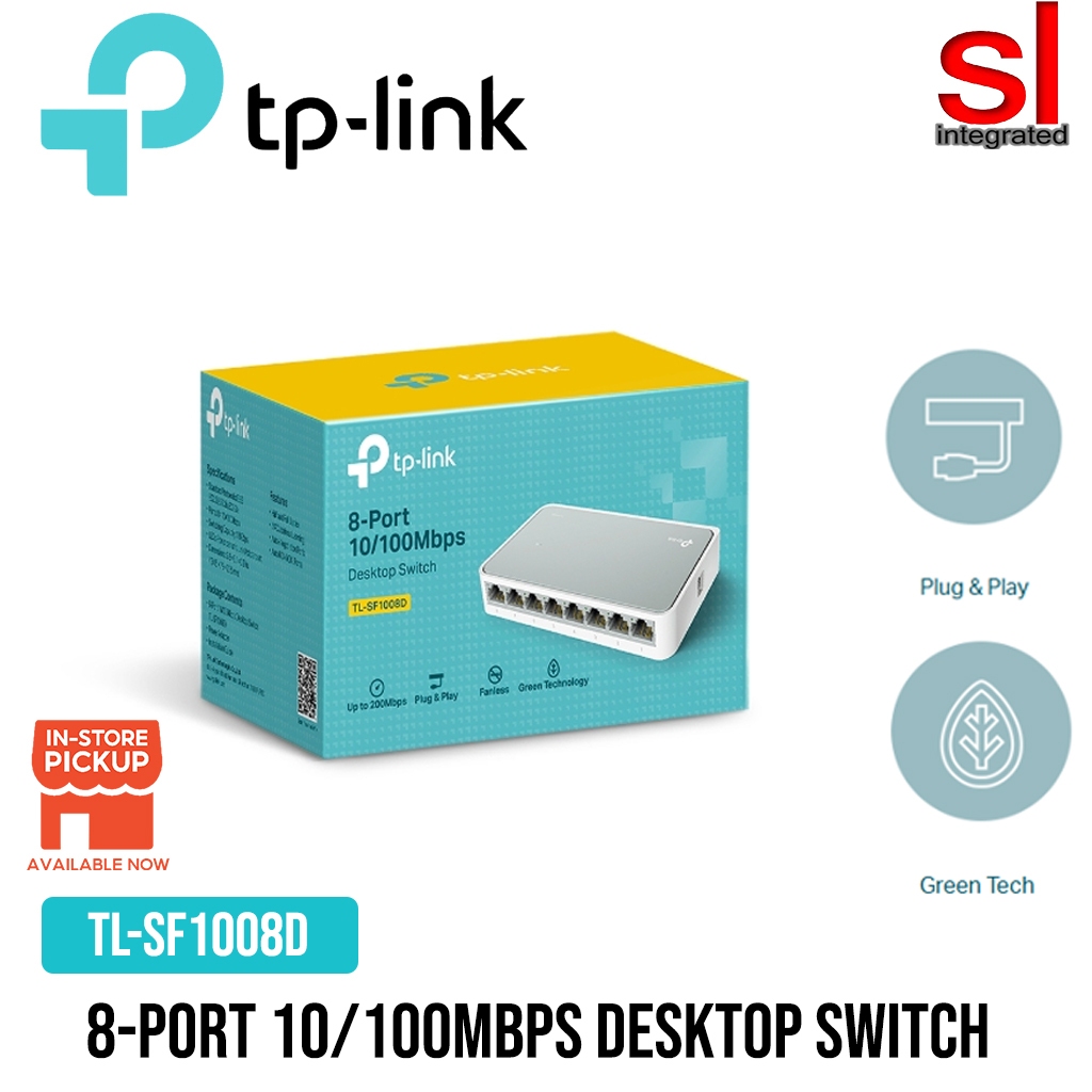 TP-LINK 8-Port 10/100Mbps Desktop Switch -TL-SF1008D/SF1005D | Shopee ...