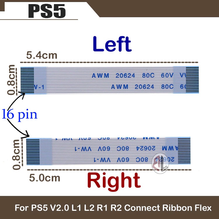 L R Handle Button Board Cable For PS5 V2.0 BDM 020 Connect Ribbon Flex ...