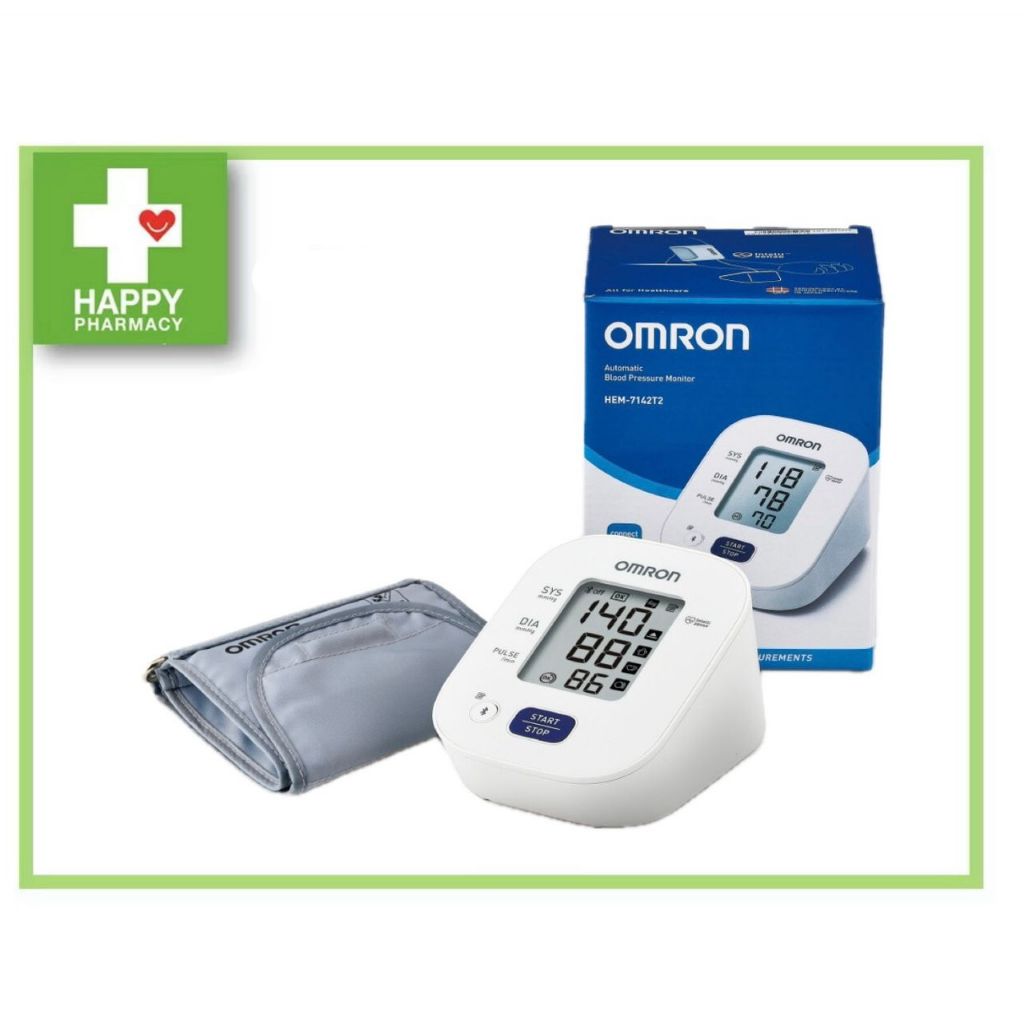 Omron HEM-7142T2 BP Monitor Automatic Bluetooth Connect Apps | Shopee ...