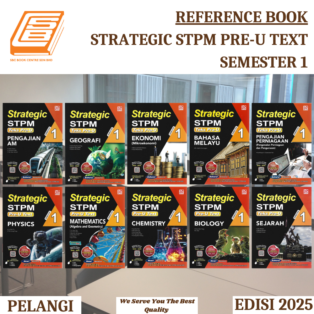 [SBCB] Buku Rujukan : Strategic STPM Teks Pra-U Semester 1 ( Pelangi ) | Shopee Malaysia