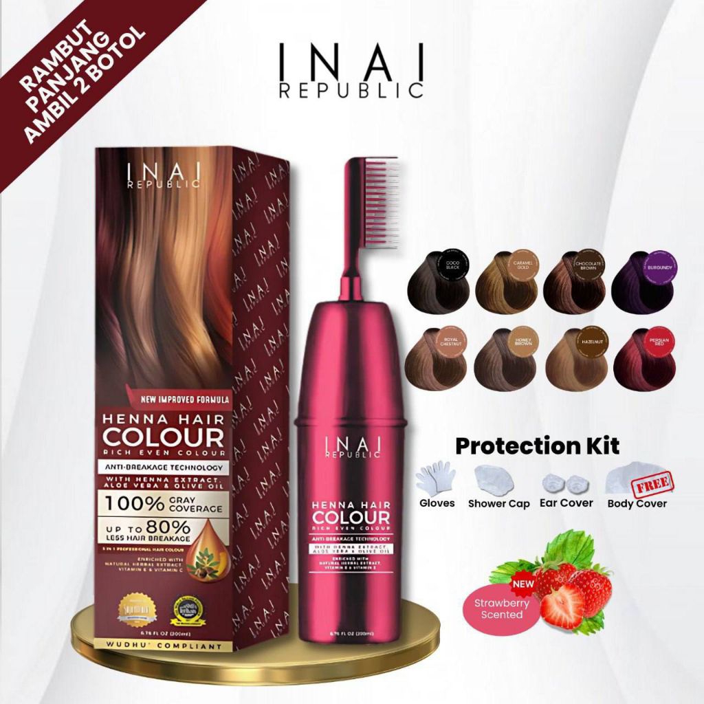 INAI PEWARNA RAMBUT - HENNA HAIR COLOUR | INAI REPUBLIC | TREATMENT ...