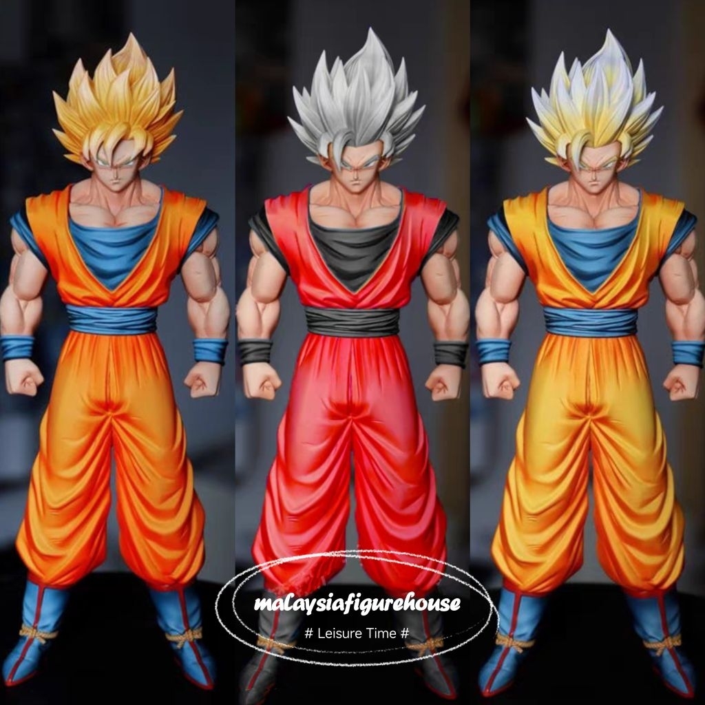 🔥READY STOCK🔥32CM DRAGON BALL Z HY SON GOKU SUPER SAIYAN WHITE COPY ...
